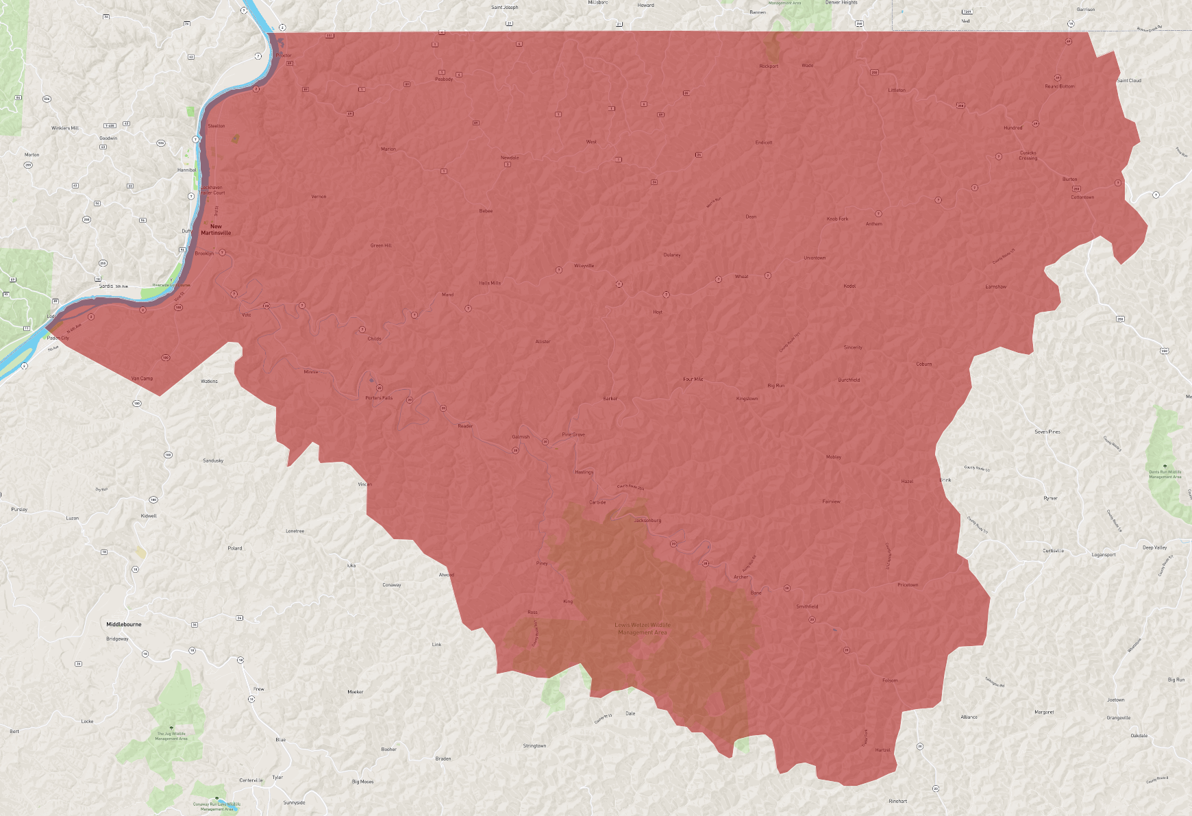 West Virginia Wetzel County