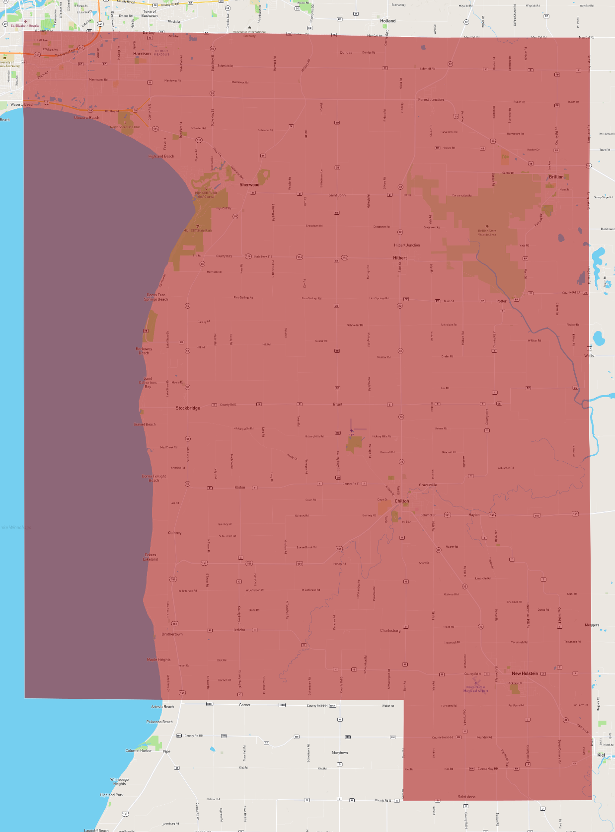 Wisconsin Calumet County AtlasBig