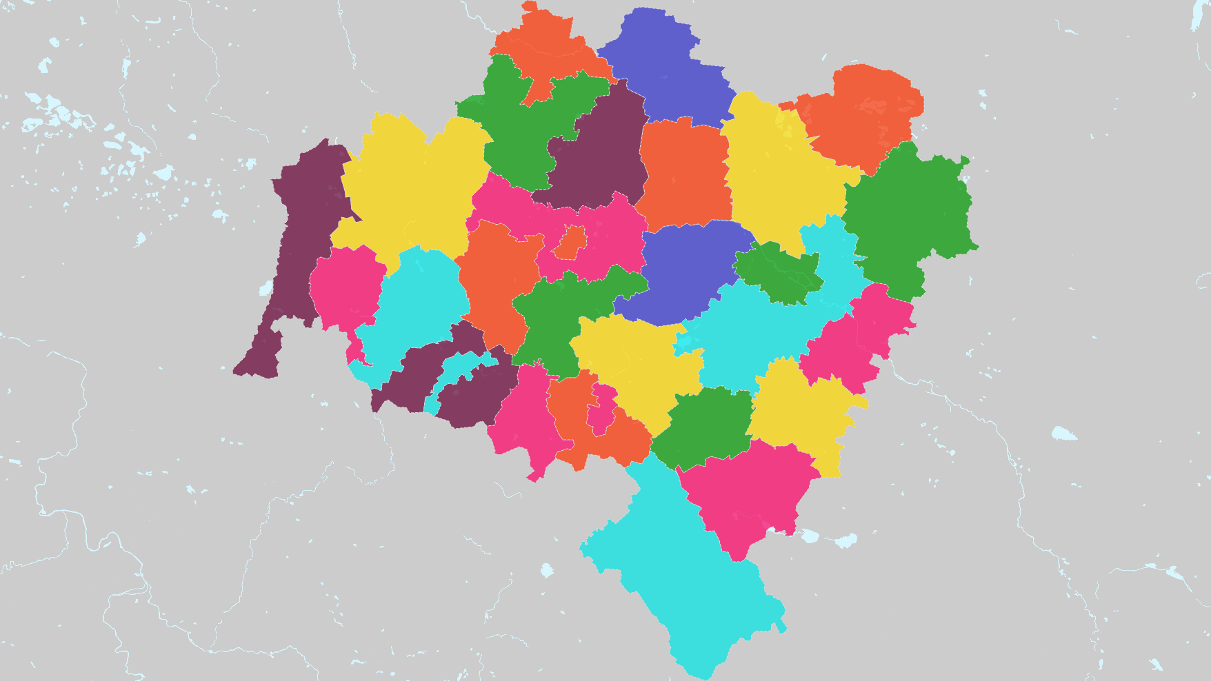 Powiaty Województwa Dolnośląskiego - AtlasBig.com