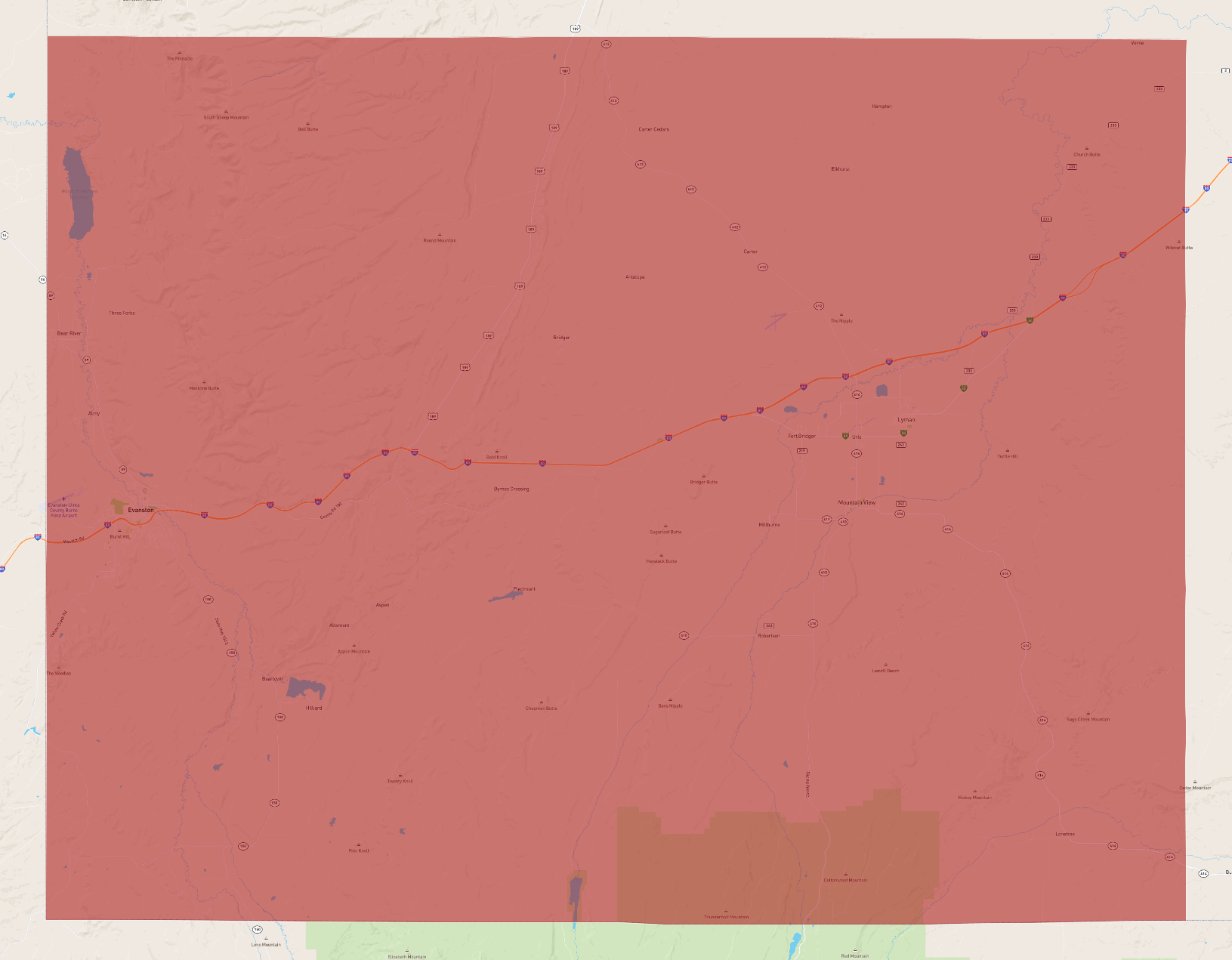 Wyoming Uinta County - AtlasBig.com