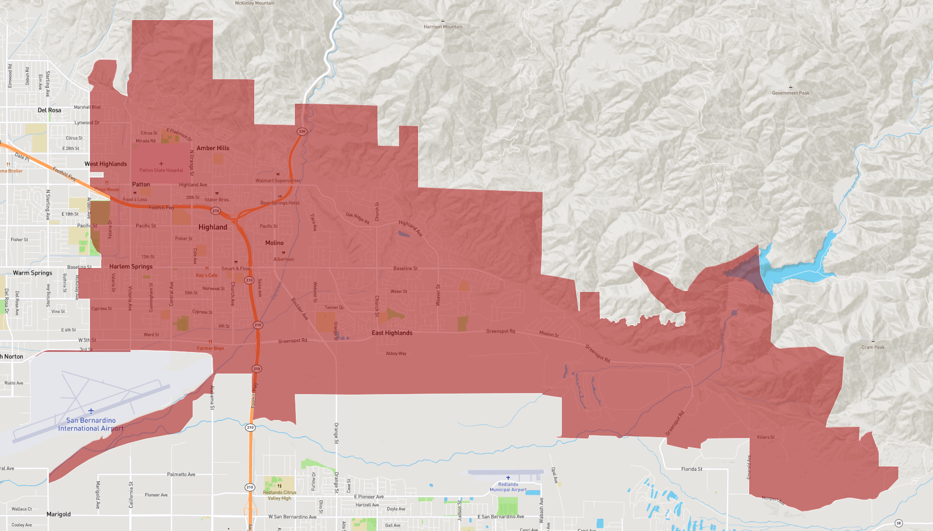 Zip Code 92346 - AtlasBig.com