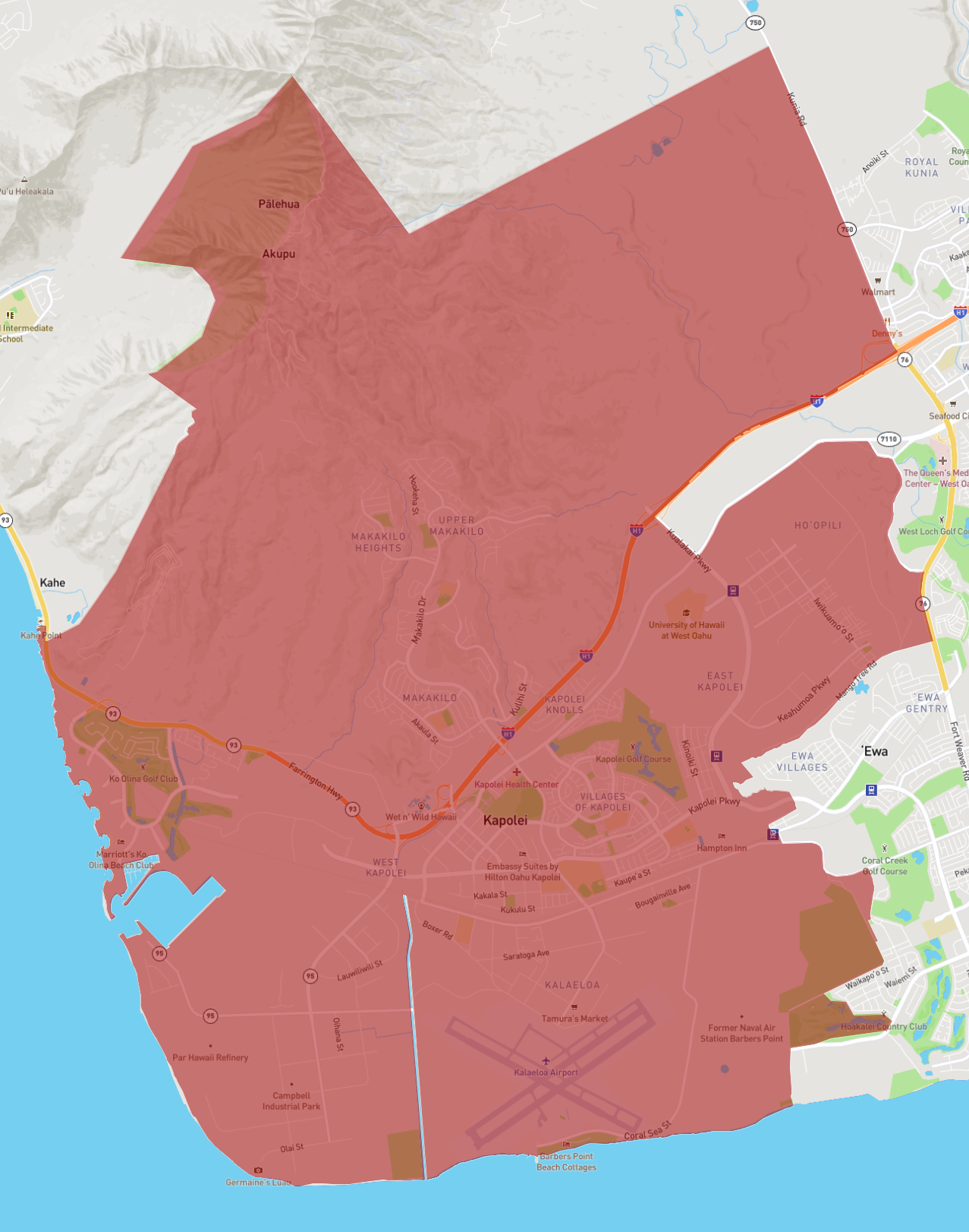 Zip Code 96707 - AtlasBig.com