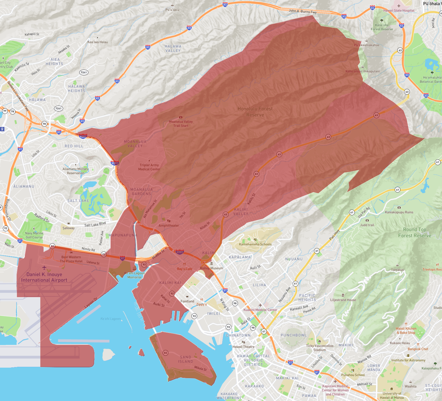 Zip Code 96819 - AtlasBig.com