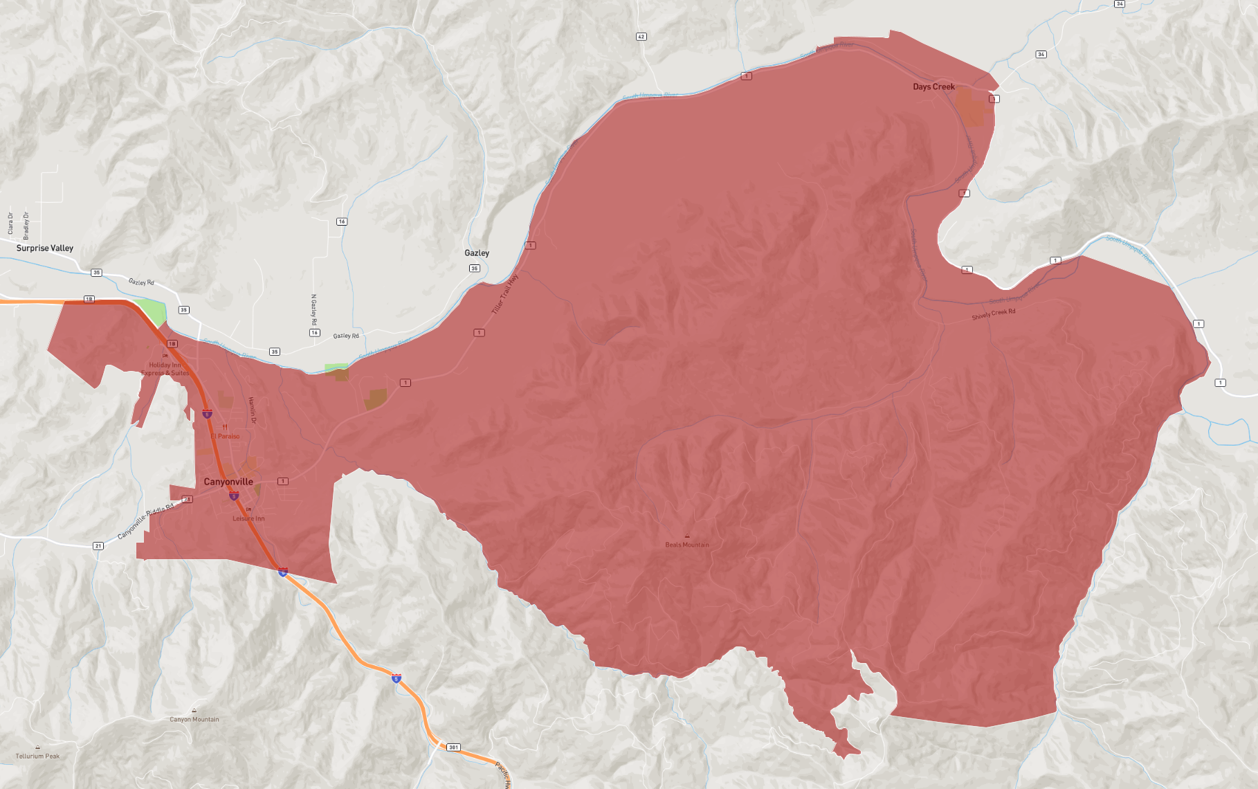 Zip Code 97417 - AtlasBig.com